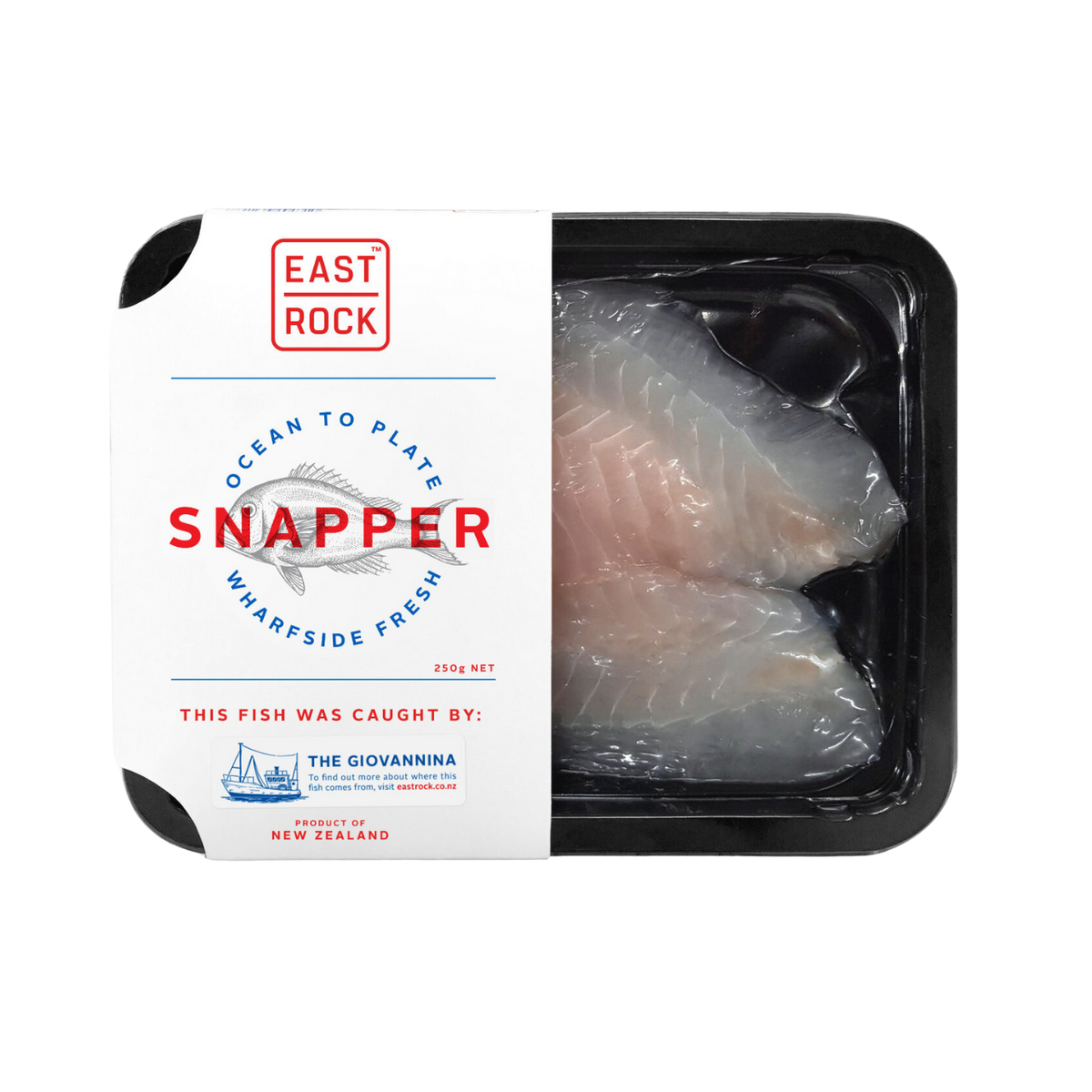 East Rock Snapper Fillets (Frozen, 250g) – Eat The Kiwi