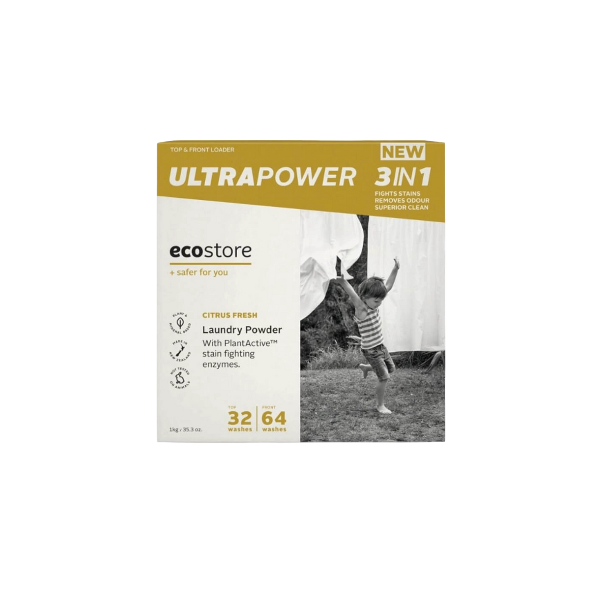 Ecostore Ultra Power 3 in 1 Laundry Powder (1kg) – Eat The Kiwi
