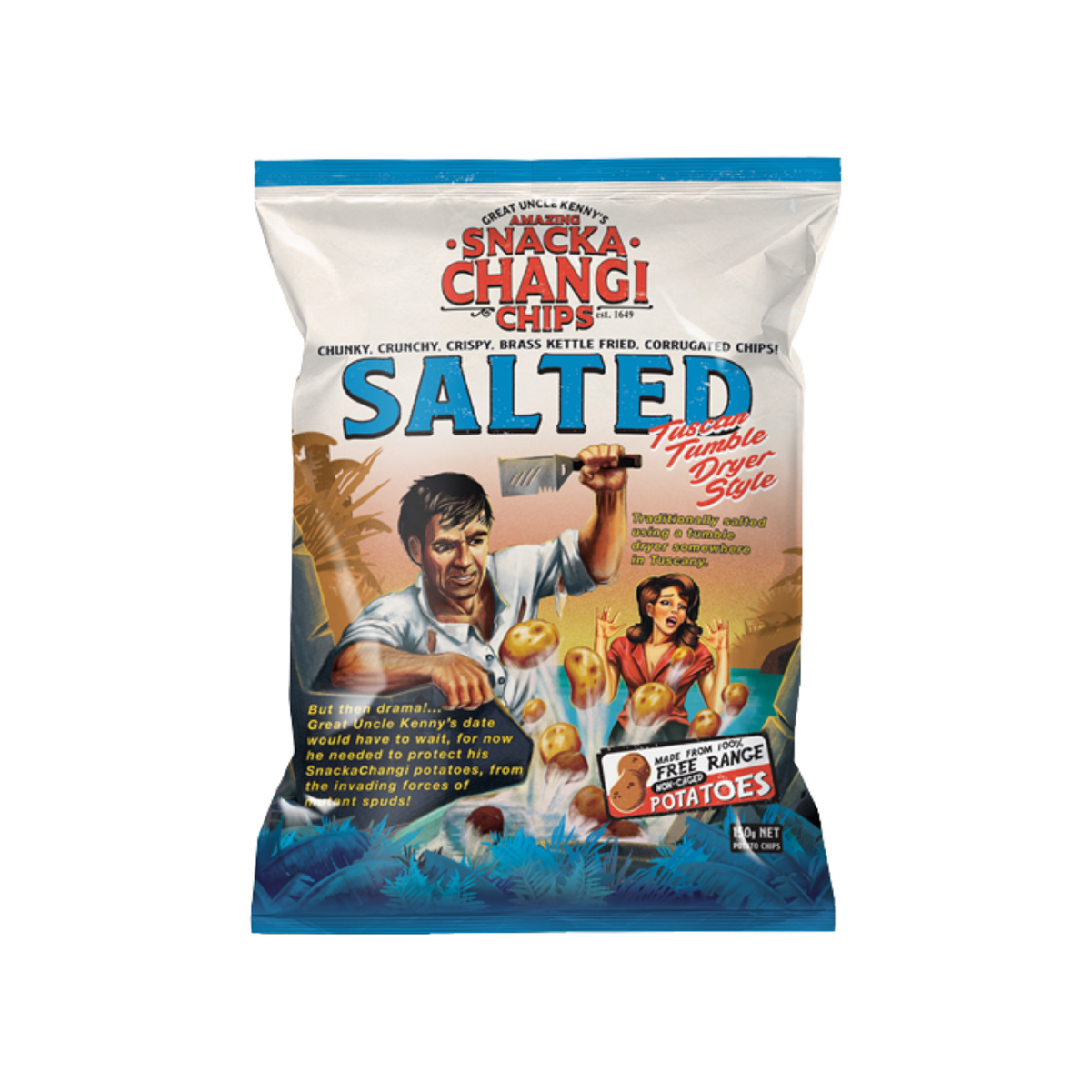 Snacka Changi Chips Salted Kettle Fried Potato Chips (150g) – Eat The Kiwi